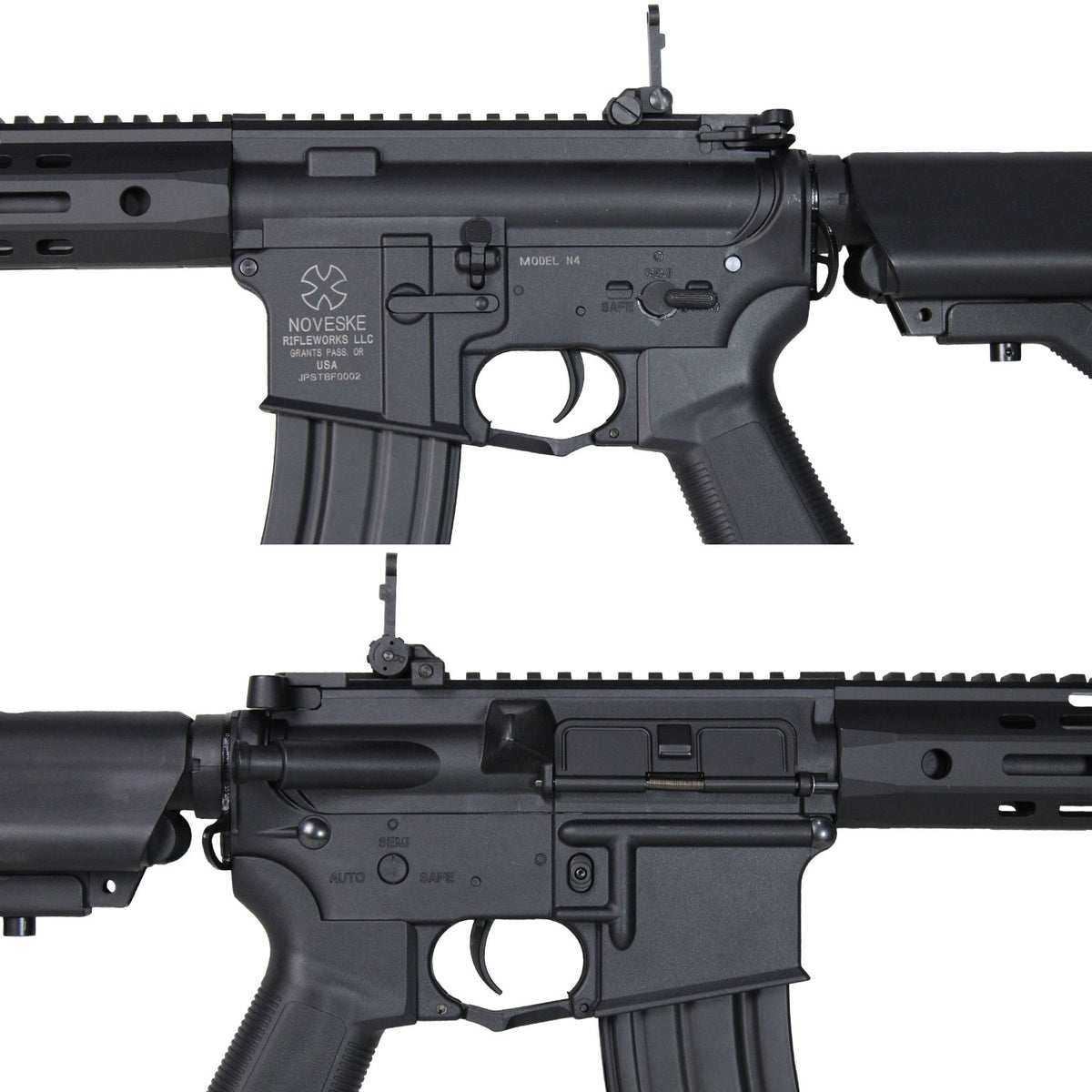 S&T M4 URX4 M-LOK 14.5" Challenger Line G3 AEG BK (NOVESKE engraved ...